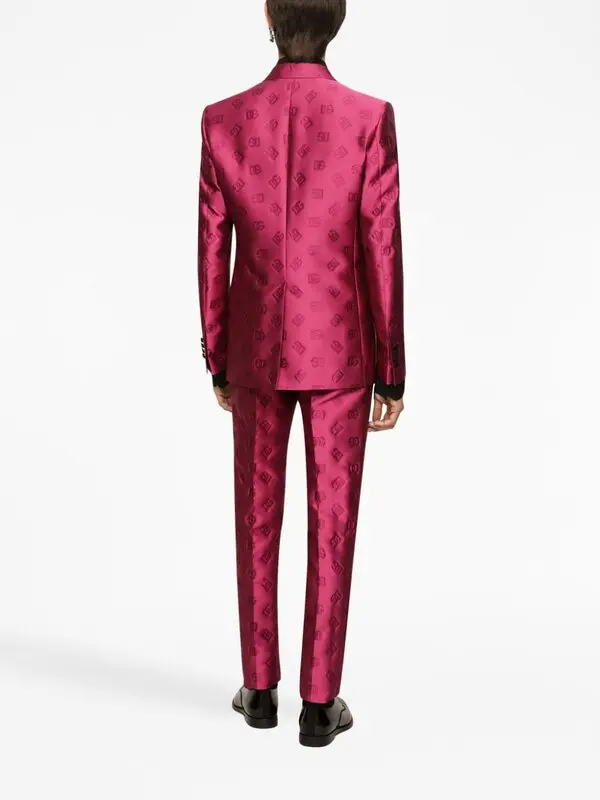 Dolce & Gabbana Monogram Jacquard Tailored Trousers