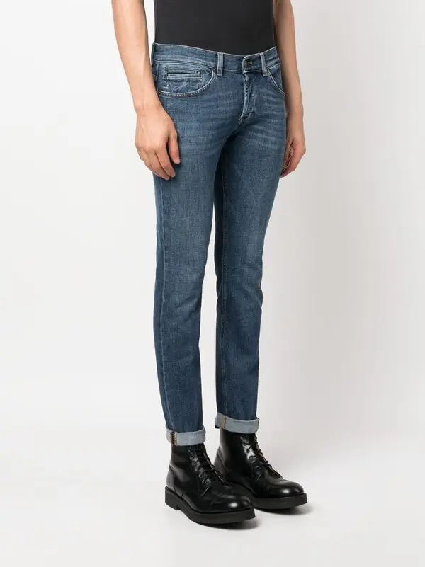 DONDUP Slim-cut Low-rise Jeans
