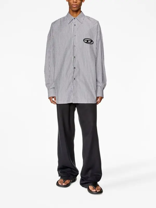 DIESEL® S-douber Logo-embroidered Shirt