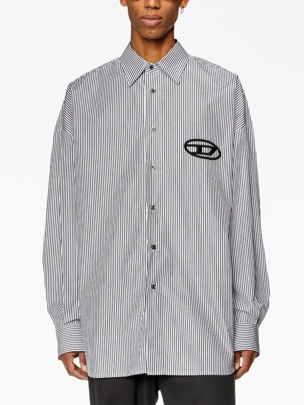 DIESEL® S-douber Logo-embroidered Shirt