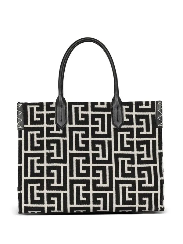 Balmain Monogram-jacquard Medium Shopper Bag