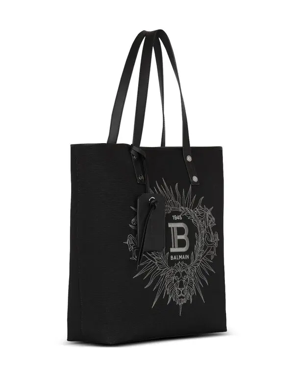 Balmain Embroidered-logo Tote Bag