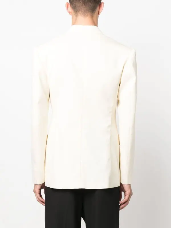 MAISON MARGIELA Double-breasted Mohair-silk Blazer