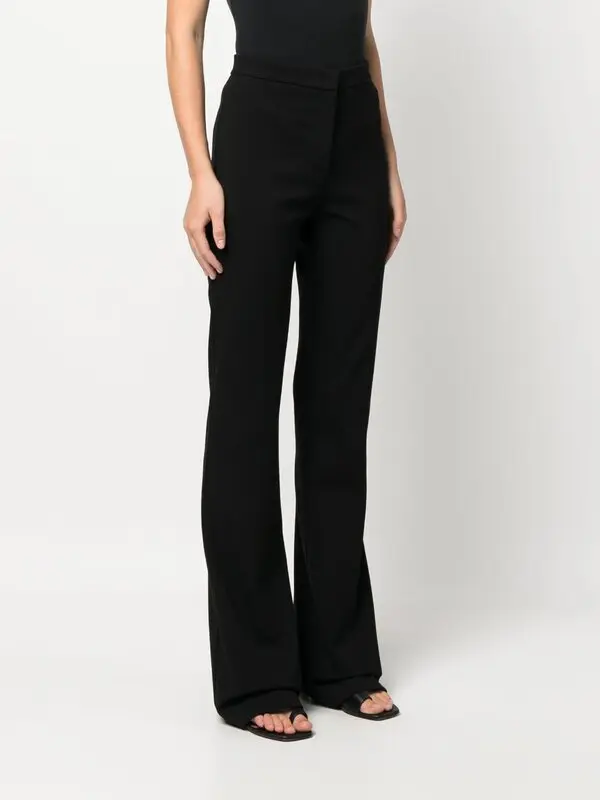 Pinko High-waisted Flared Trousers - Black