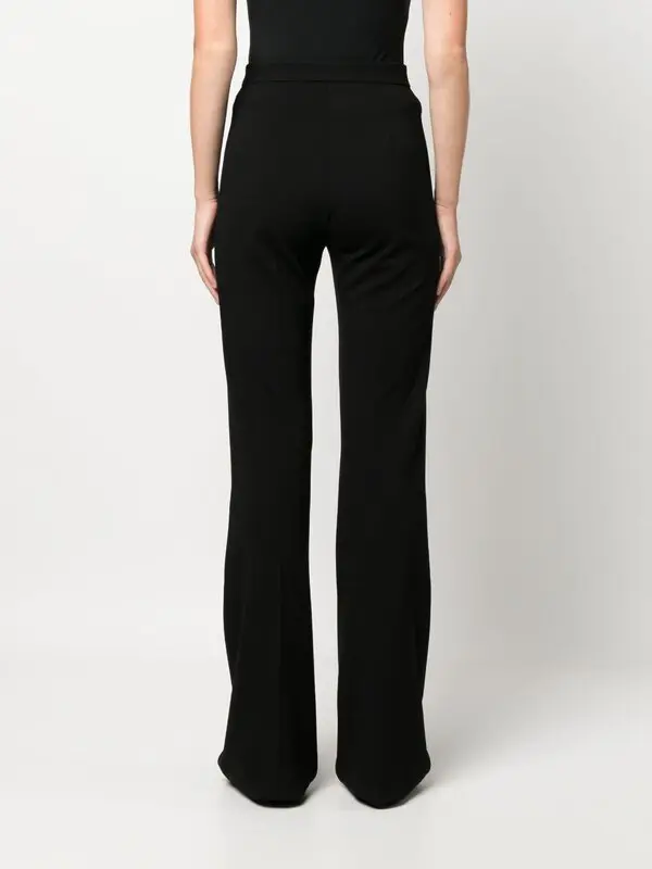 Pinko High-waisted Flared Trousers - Black