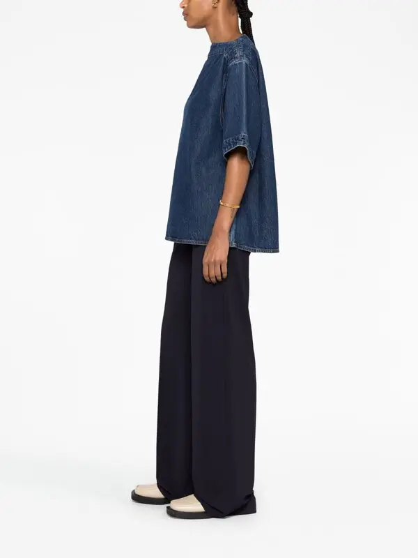 TOTEME Denim Short-sleeve Top