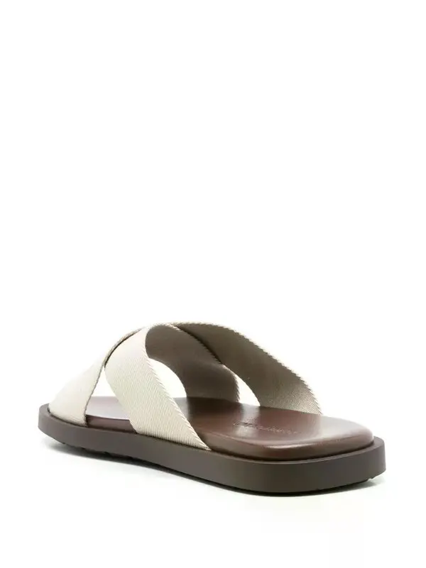 FERRAGAMO Crossover Logo-strap Sandals