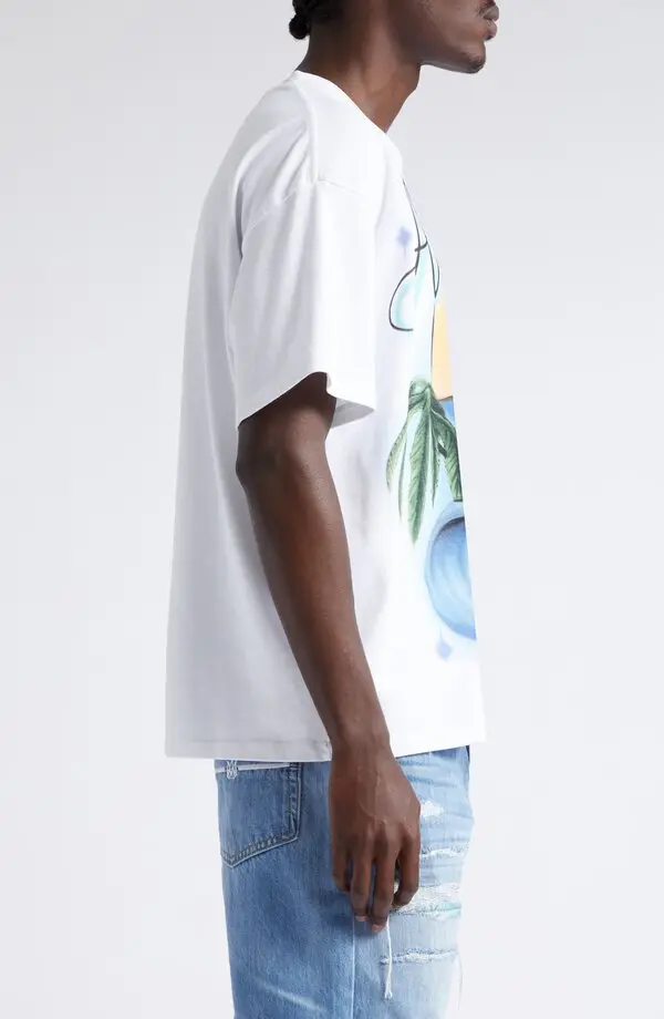 Amiri Mermaid Oversize Graphic T-shirt
