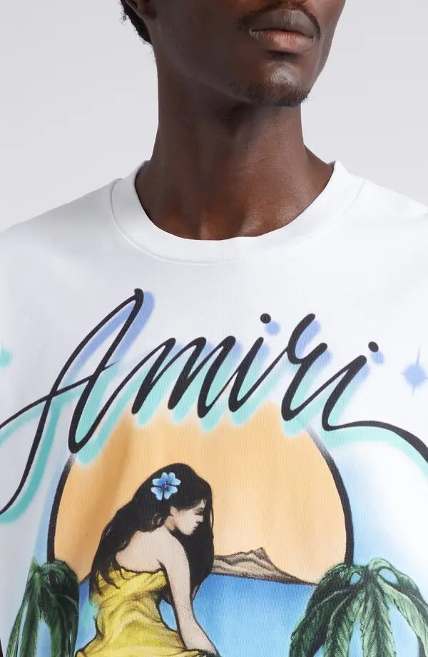 Amiri Mermaid Oversize Graphic T-shirt