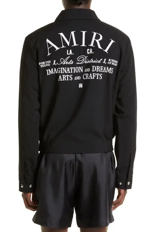 Amiri Arts District Wool-blend Blouson Jacket