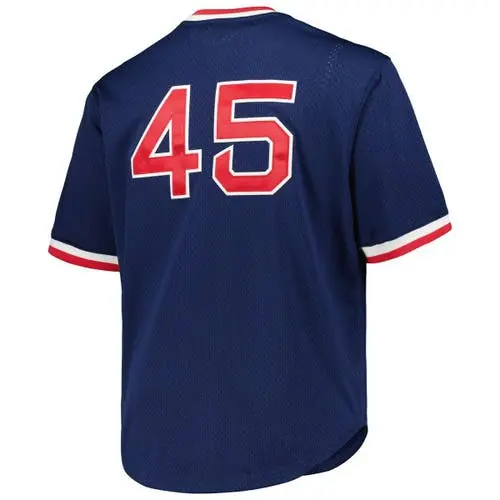 Mitchell & Ness Pedro Martinez Boston Red Sox 1999 Cooperstown Collection Mesh Pullover Jersey