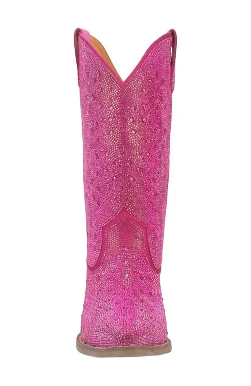 DINGO Rhinestone Western Boots - Fuchsia