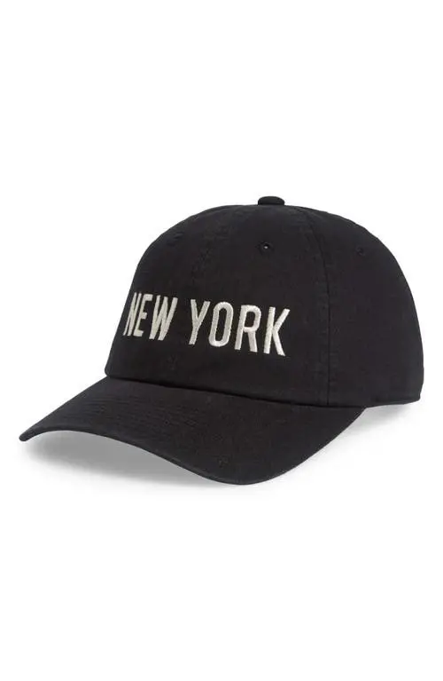 American Needle New York Cotton Baseball Cap - Black