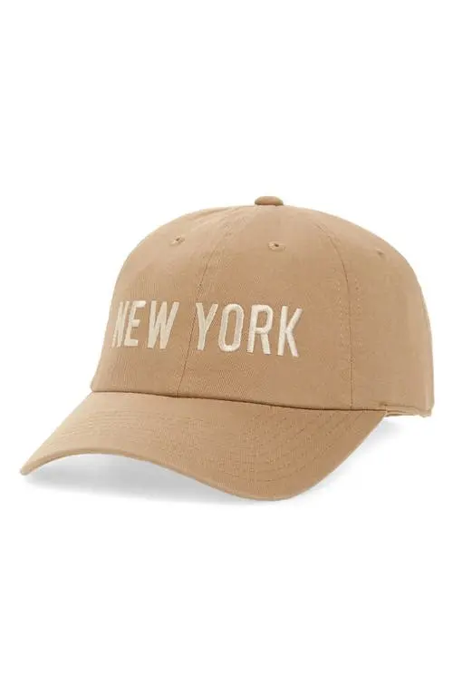 American Needle New York Cotton Baseball Cap - Khaki