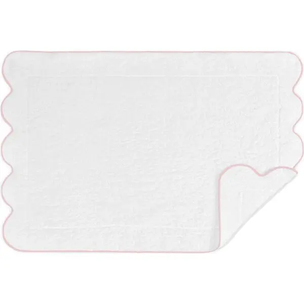 MATOUK Cairo Scallop Tub Mat - Pink