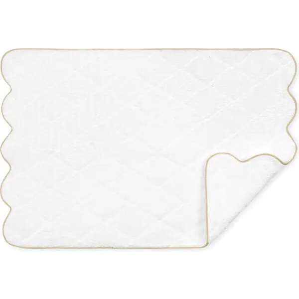 MATOUK Cairo Scallop Quilted Tub Mat - Sand