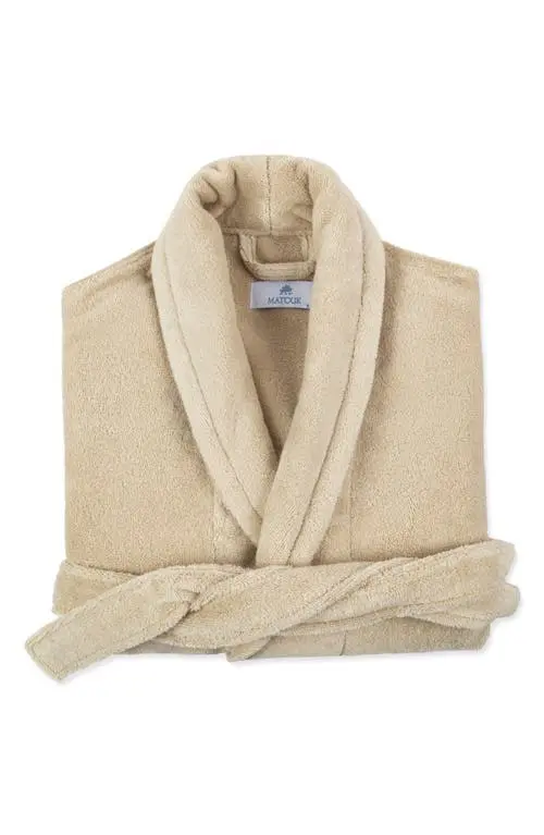 MATOUK Milagro Cotton Terry Cloth Robe - Dune