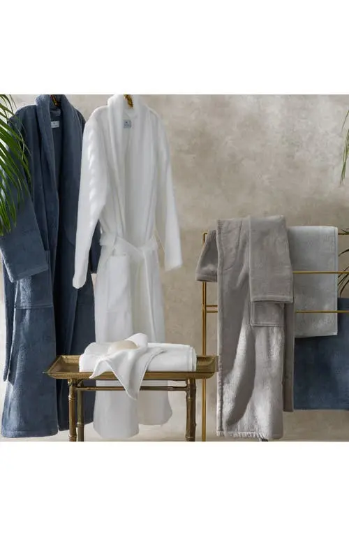 MATOUK Milagro Cotton Terry Cloth Robe - Platinum