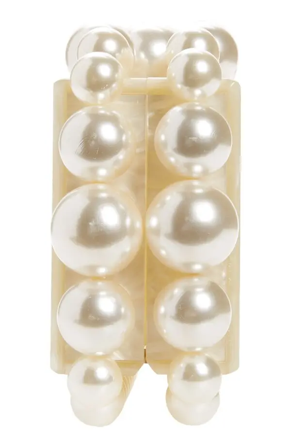 Cult Gaia Eos Beaded Acrylic Box Clutch