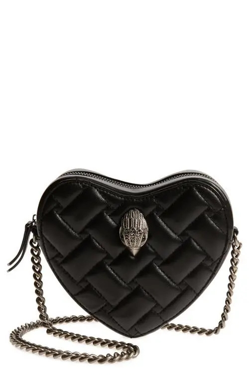 Kurt Geiger Kensington Heart Crossbody Bag - Black