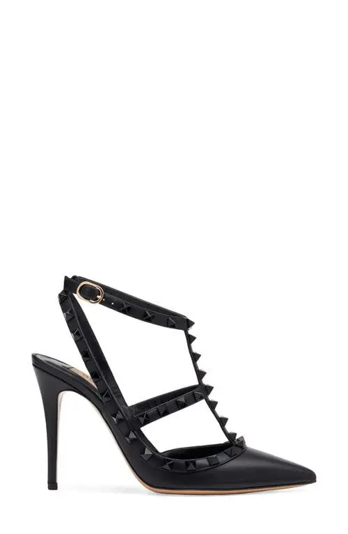 Valentino Garavani Rockstud Pointed Toe Pump - Nero