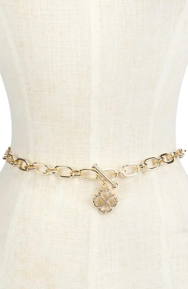 Kate Spade New York Spade Charm Chain Belt
