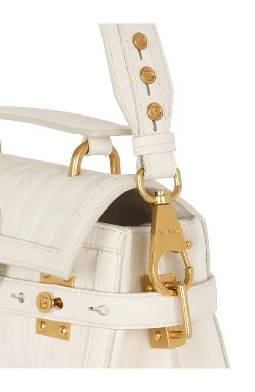 Balmain B-buzz 23 Monogram Top Handle Bag