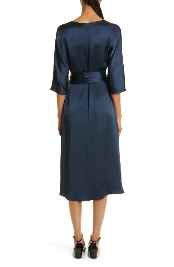 Max Mara Pantera Satin Dress