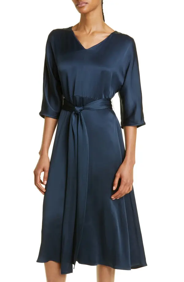 Max Mara Pantera Satin Dress