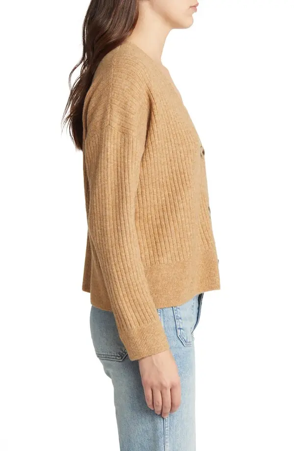 Madewell Cameron Ribbed Crop Cardigan