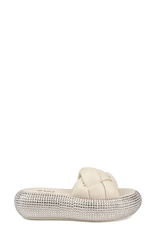 ZIGI Shappy Crystal Platform Slide Sandal