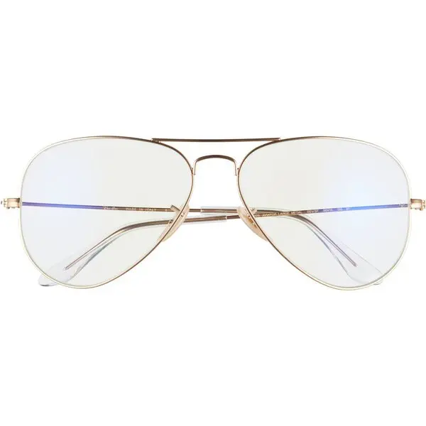 Ray-ban 58mm Aviator Everglasses - Shiny Gold