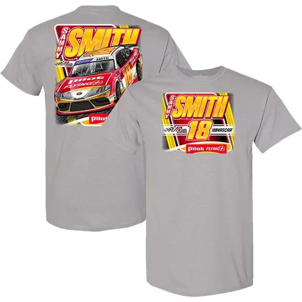 JOE GIBBS RACING TEAM COLLECTION Sammy Smith 2023 #18 Pilot/flying J T-shirt - Gray
