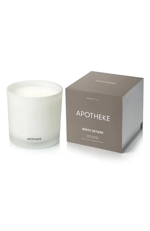 APOTHEKE Vetiver 3-wick Candle - White