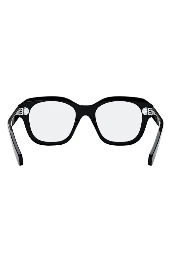 Celine 50mm Butterfly Optical Glasses - Shiny Black