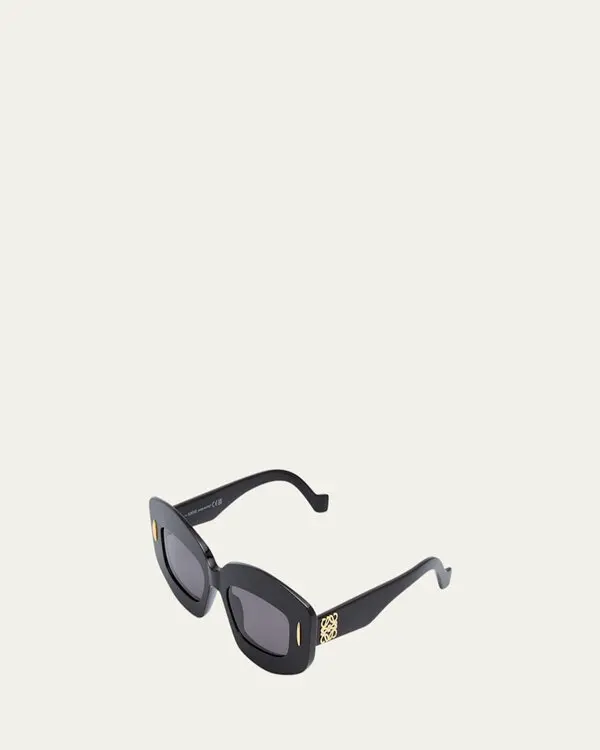 Loewe Anagram Acetate Rectangle Sunglasses