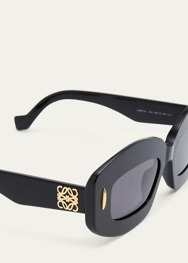 Loewe Anagram Acetate Rectangle Sunglasses
