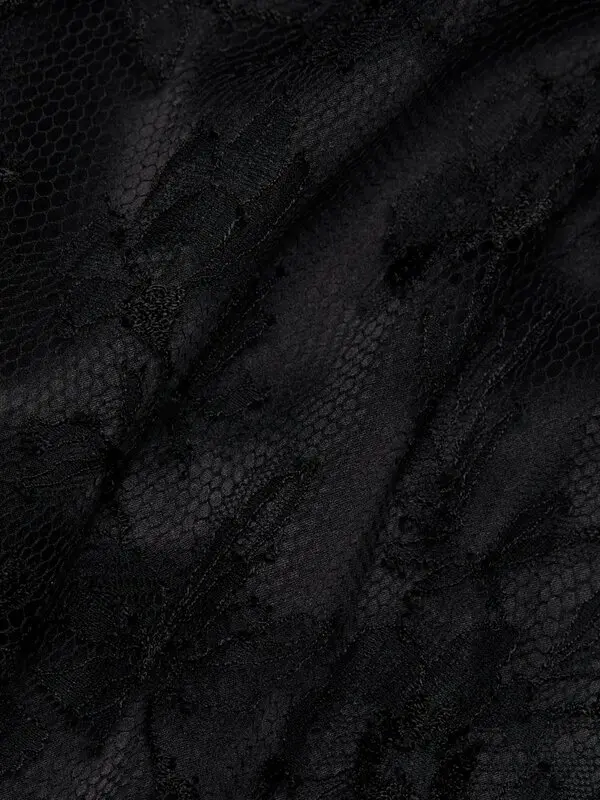 Adam Lippes Samira High-neck Lace Top