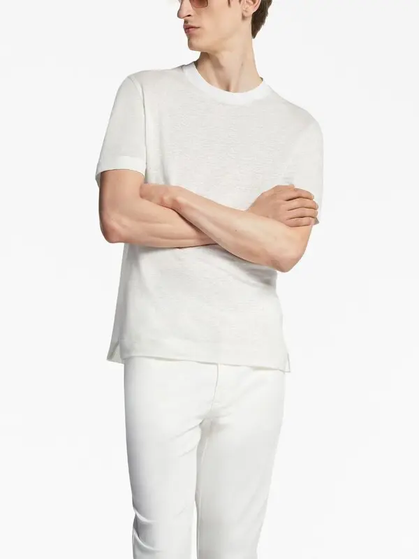 Zegna Short-sleeve Linen T-shirt