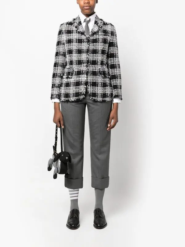 Thom Browne Check-pattern Tweed Jacket