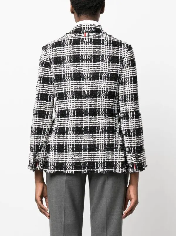 Thom Browne Check-pattern Tweed Jacket