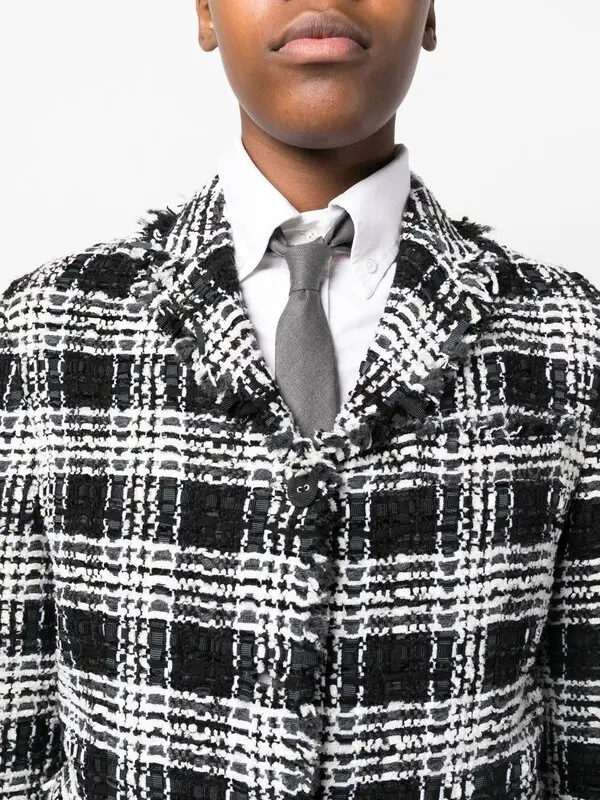 Thom Browne Check-pattern Tweed Jacket