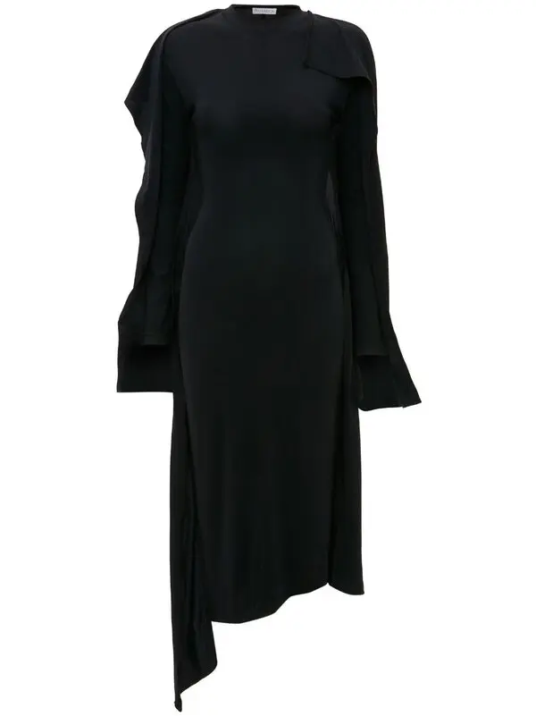 JW Anderson Long-sleeve Layered Midi Dress