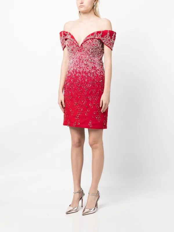 SAIID KOBEISY Canton Beaded Dress