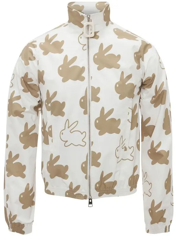 JW Anderson Bunny-print Technical Jacket - White