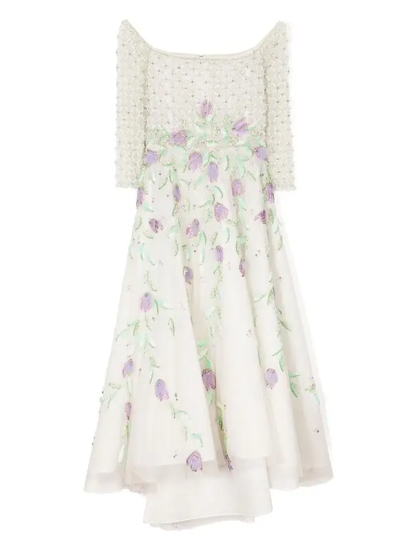 SAIID KOBEISY Off-shoulder Tulle Dress