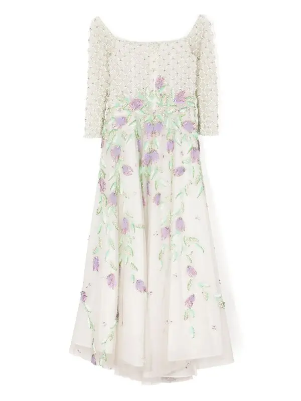 SAIID KOBEISY Off-shoulder Tulle Dress