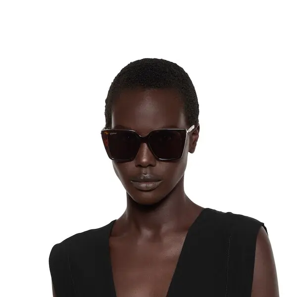 Gucci Square Frame Sunglasses - Brown