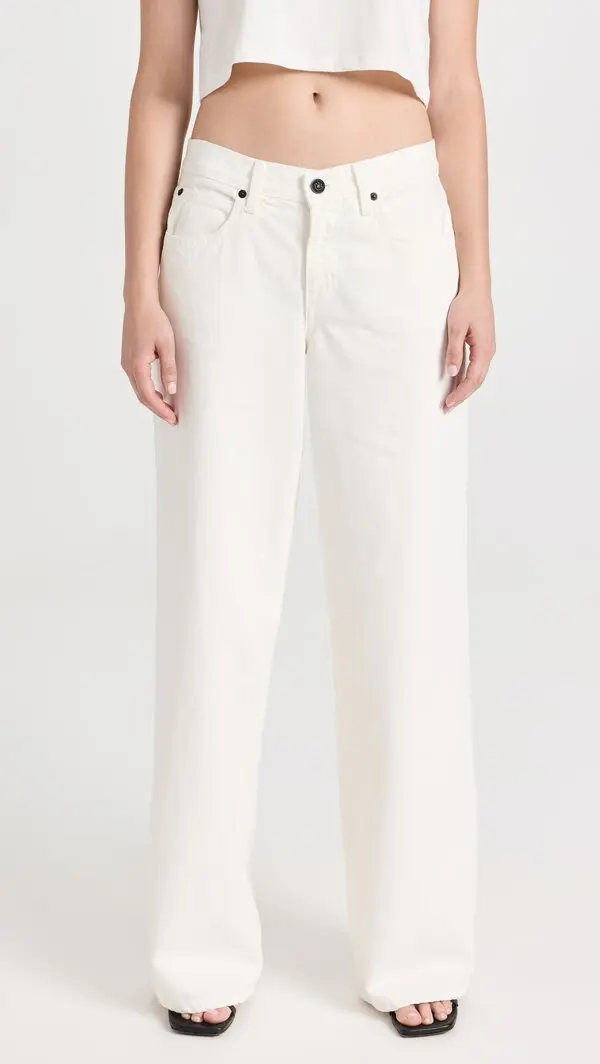SLVRLAKE Mica Low Slung Jeans - White