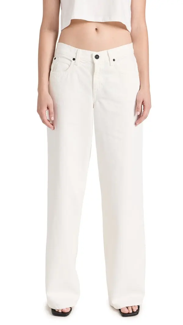 SLVRLAKE Mica Low Slung Jeans - White